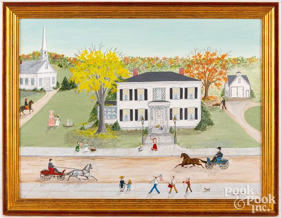 Liilian Meeks | folk art landscape | MutualArt