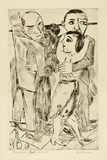 Max Beckmann | Zwei Tanzpaare (1923) | MutualArt