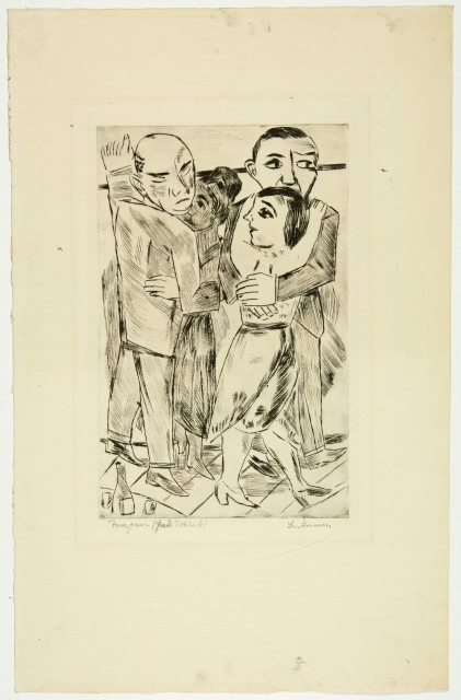 Max Beckmann | Zwei Tanzpaare (1923) | MutualArt