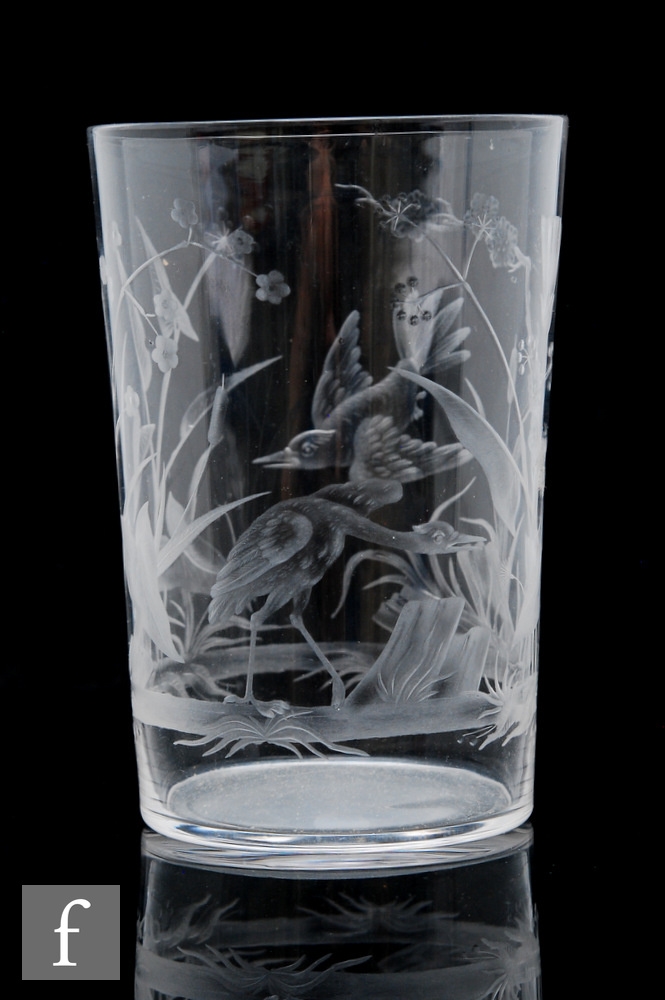 Joseph Keller | A late 19th Century Stourbridge clear crystal glass ...