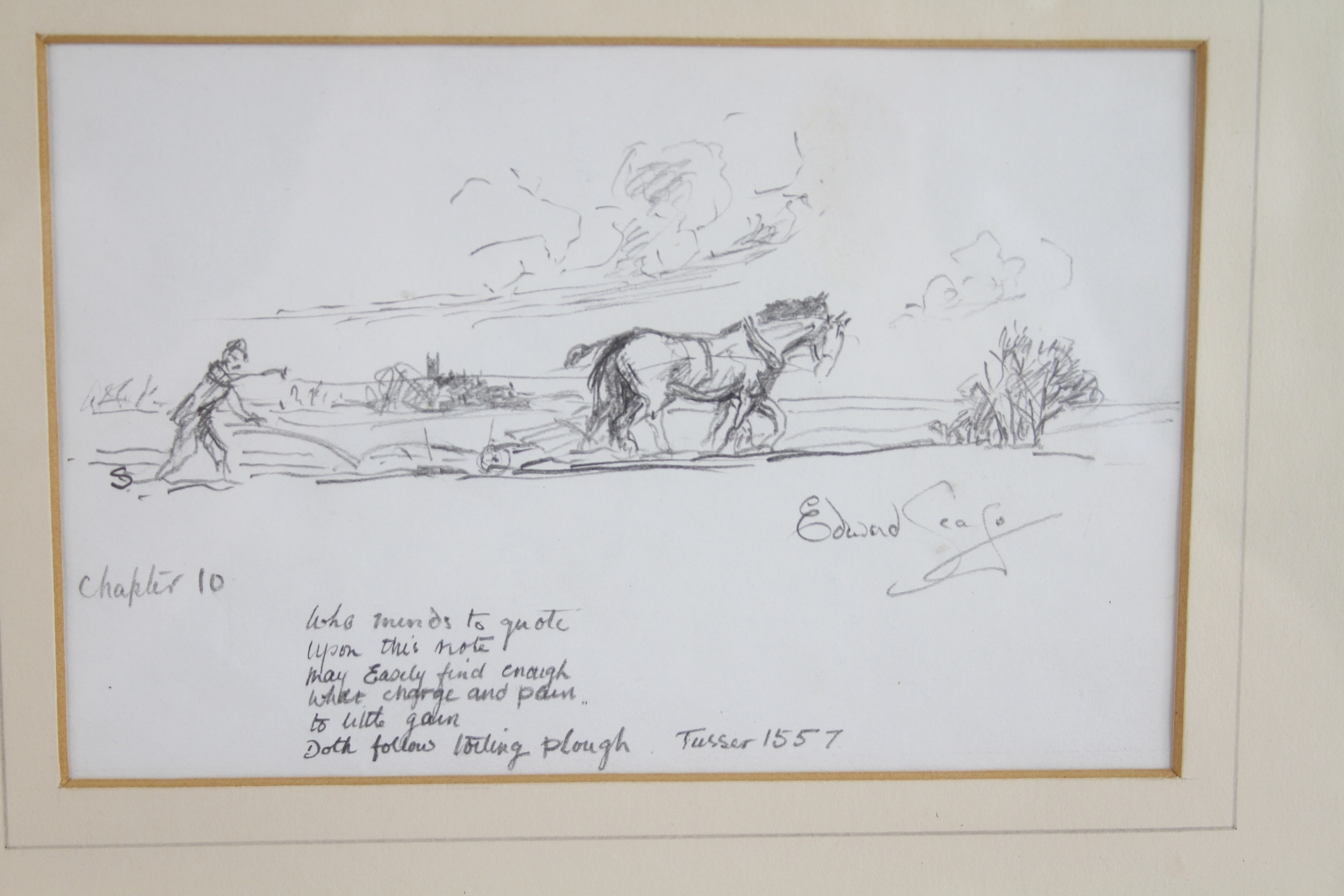 Edward Brian Seago | - pencil drawing book illustration for I Walked by ...