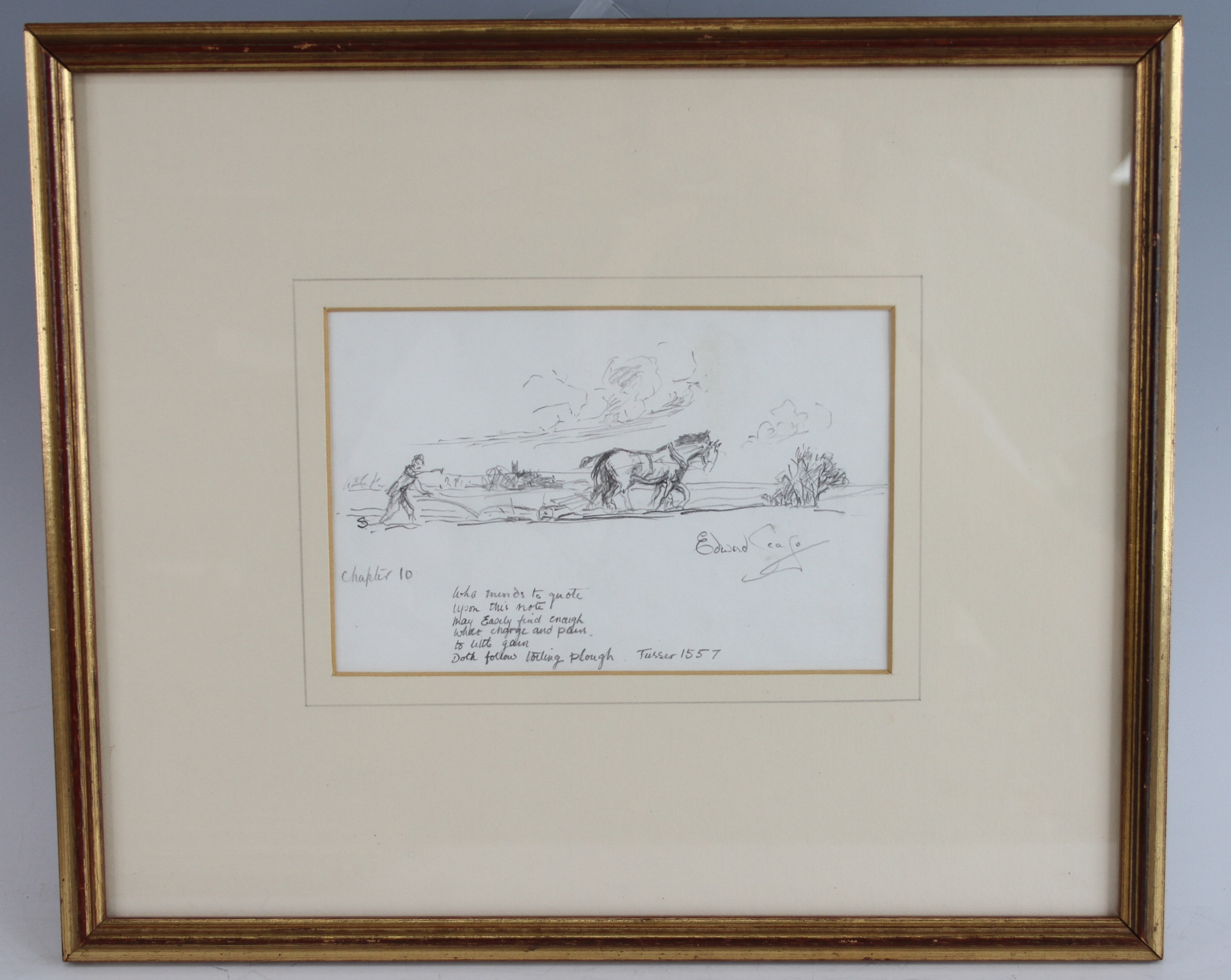 Edward Brian Seago | - pencil drawing book illustration for I Walked by ...