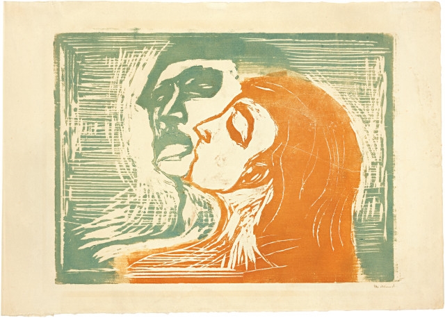Edvard Munch | Kopf bei Kopf - Mann und Weib | MutualArt