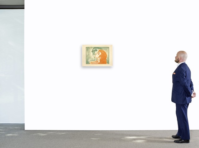 Edvard Munch | Kopf bei Kopf - Mann und Weib | MutualArt