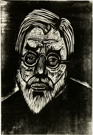 Ernst Ludwig Kirchner | Kopf Jakob Bosshart (1921) | MutualArt