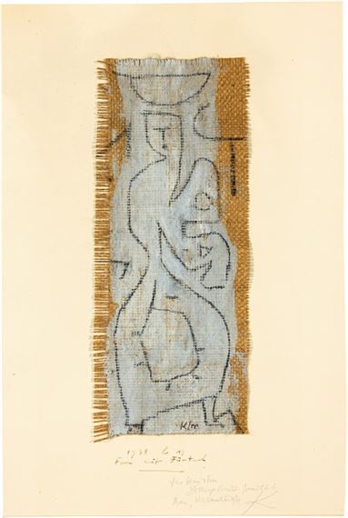 Paul Klee | Frau mit Fürtuch (1938) | MutualArt