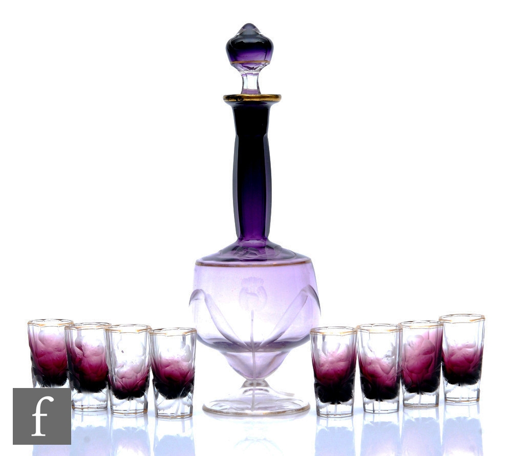 Nouveau School Art | A Moser Art Nouveau spirit decanter designed by ...