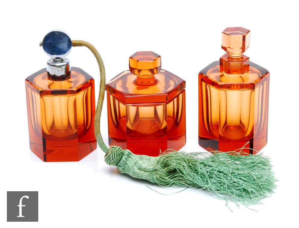 Rudolf Eschler | A Moser Art Deco dressing table suite designed by ...