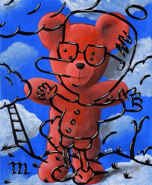 Patrick Moya | Moya-Bear Overlay, 1999 (1999) | MutualArt