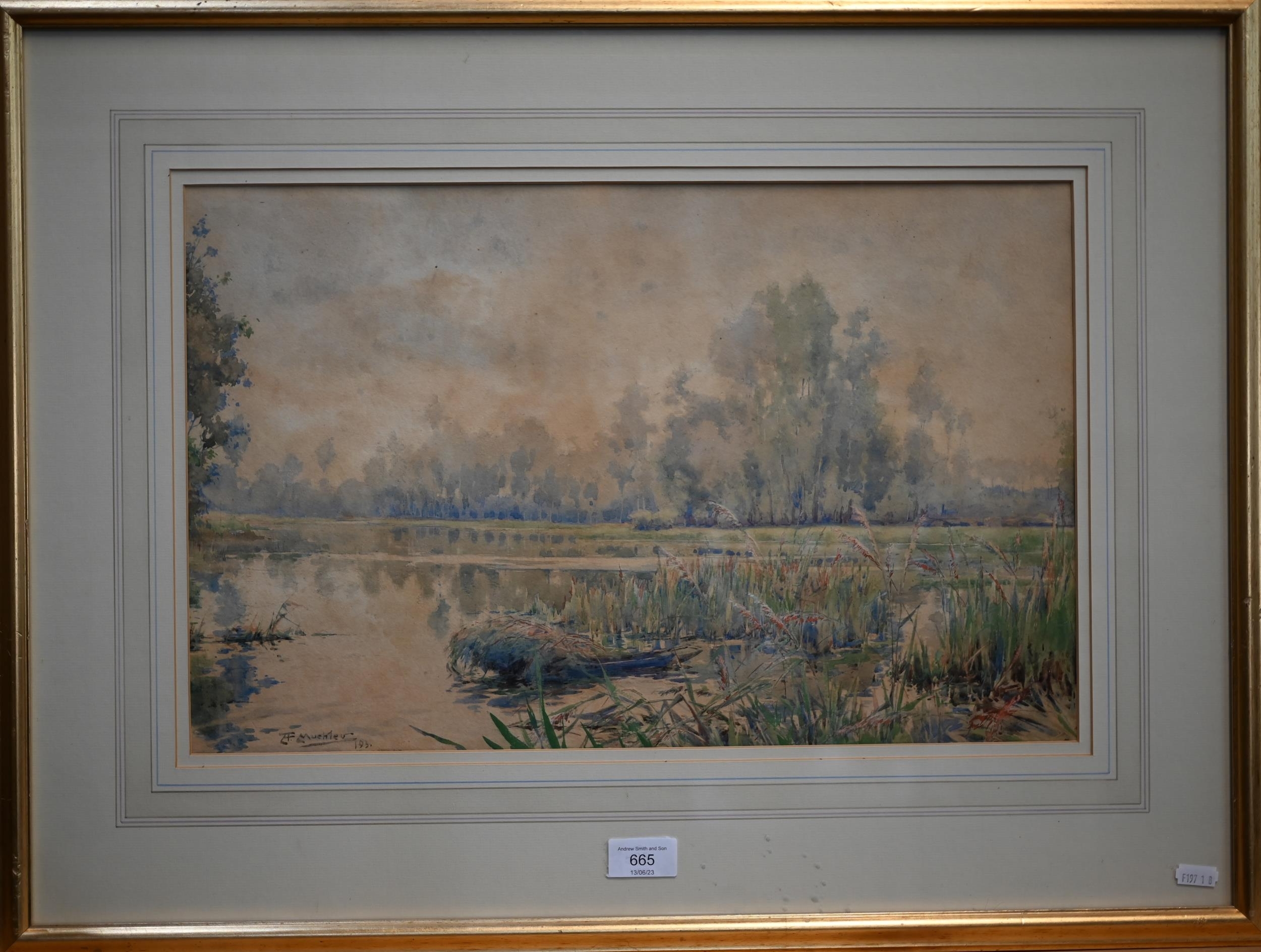 Angelo Fairfax Muckley | Moorland view | MutualArt