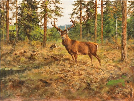 George Majewicz | Zwölfender am Waldrand | MutualArt