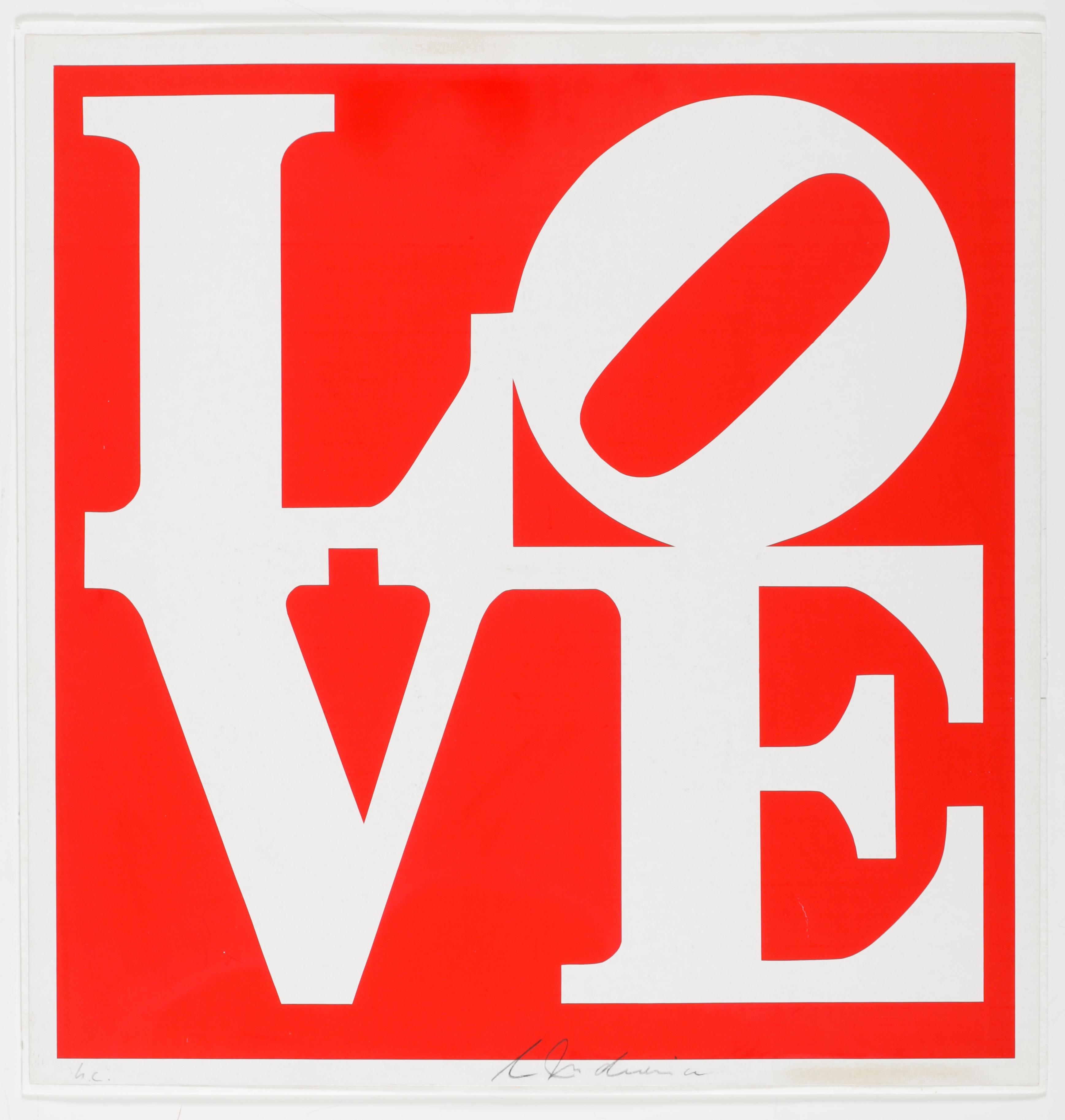 Robert Indiana | LOVE rouge | MutualArt