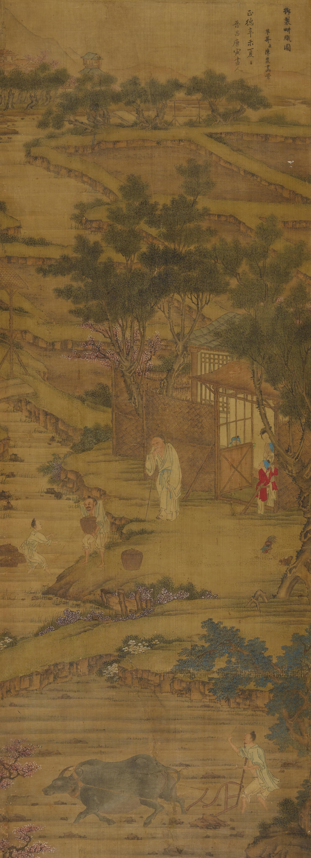 Tang Yin | Tilling and Weaving | MutualArt