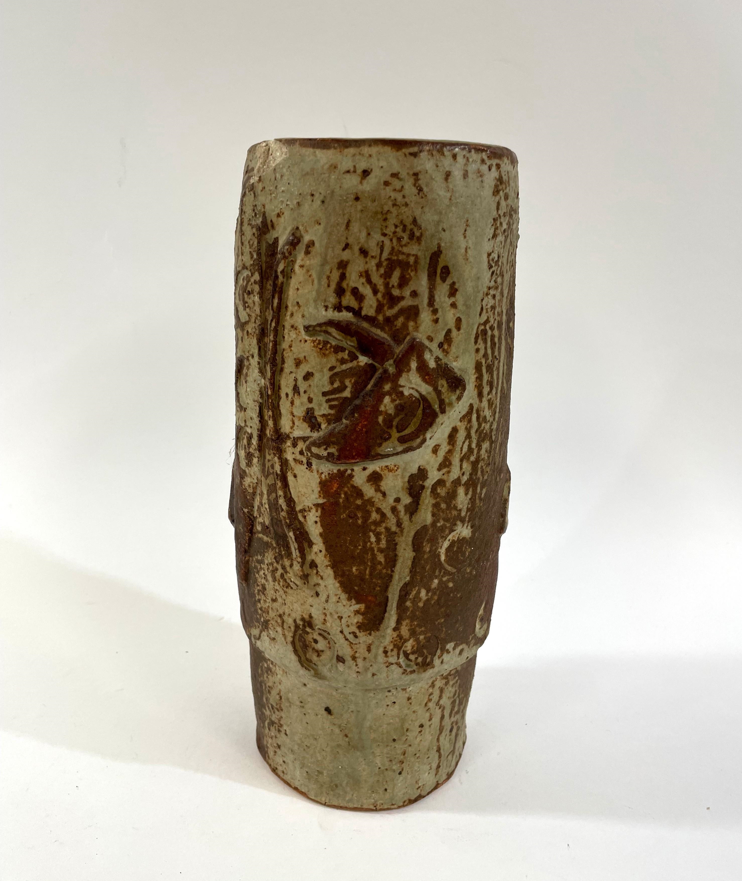 Bernard Sahm | Cylindrical Brutalist Vase | MutualArt