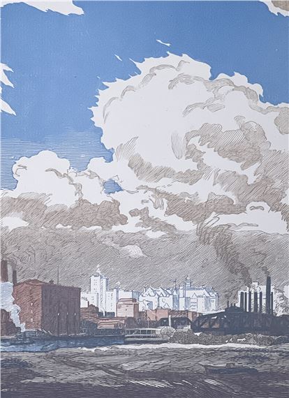 Rudolph Ruzicka | City Skyline (1916) | MutualArt