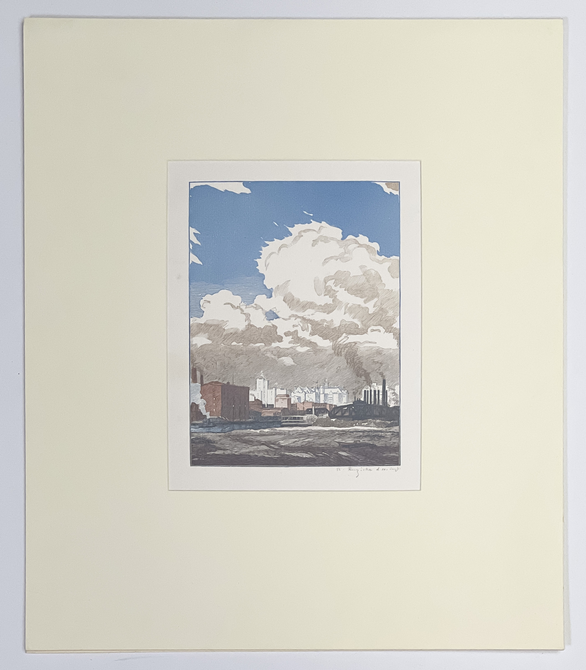 Rudolph Ruzicka | City Skyline (1916) | MutualArt