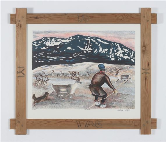 Lars Pirak | Same med renar | MutualArt