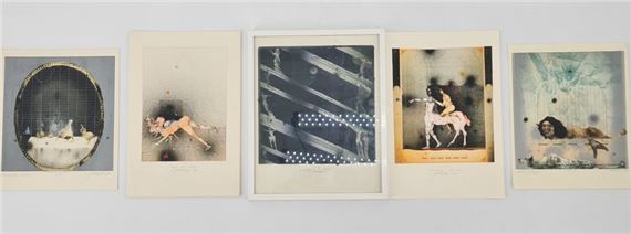 Vladimír Gažovič | Lot of five small color lithographs from 1978 to ...