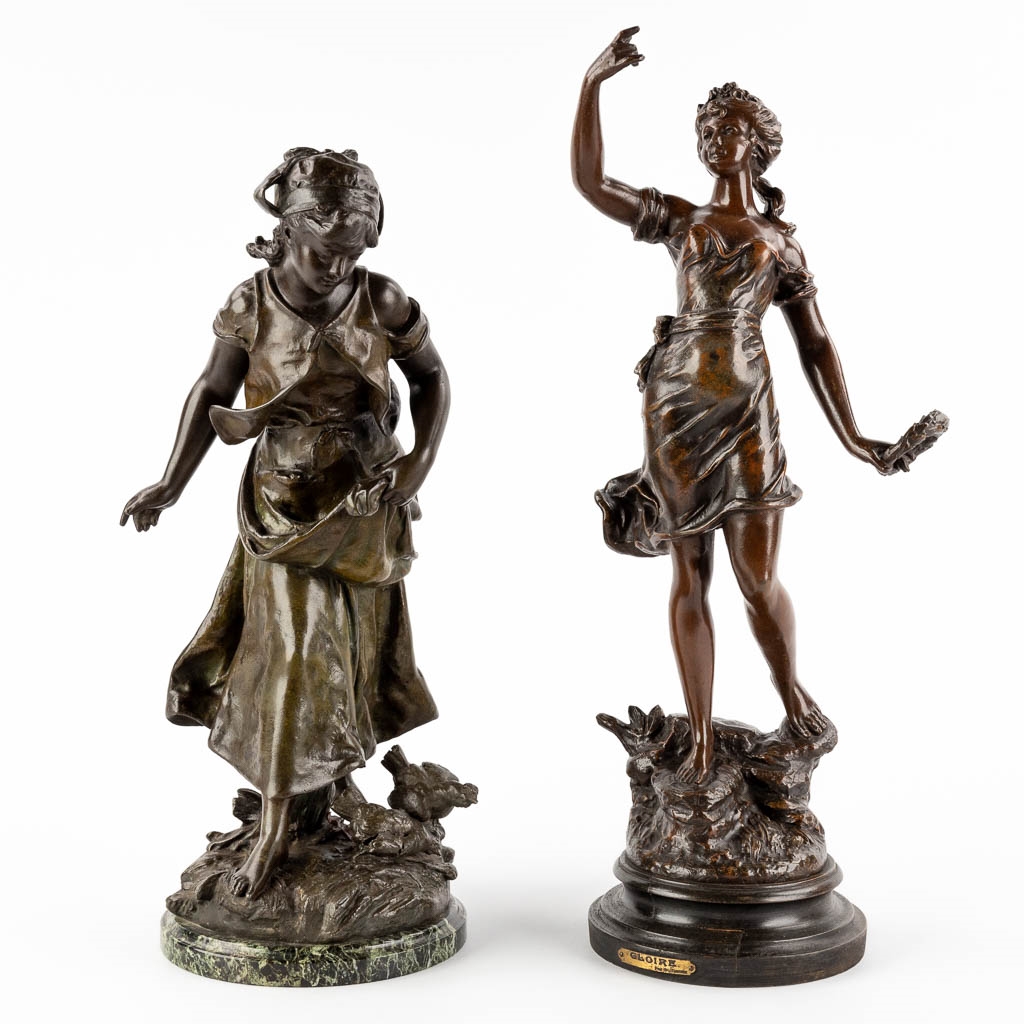 Hippolyte François Moreau | A collection of two figurines (Circa 1900 ...