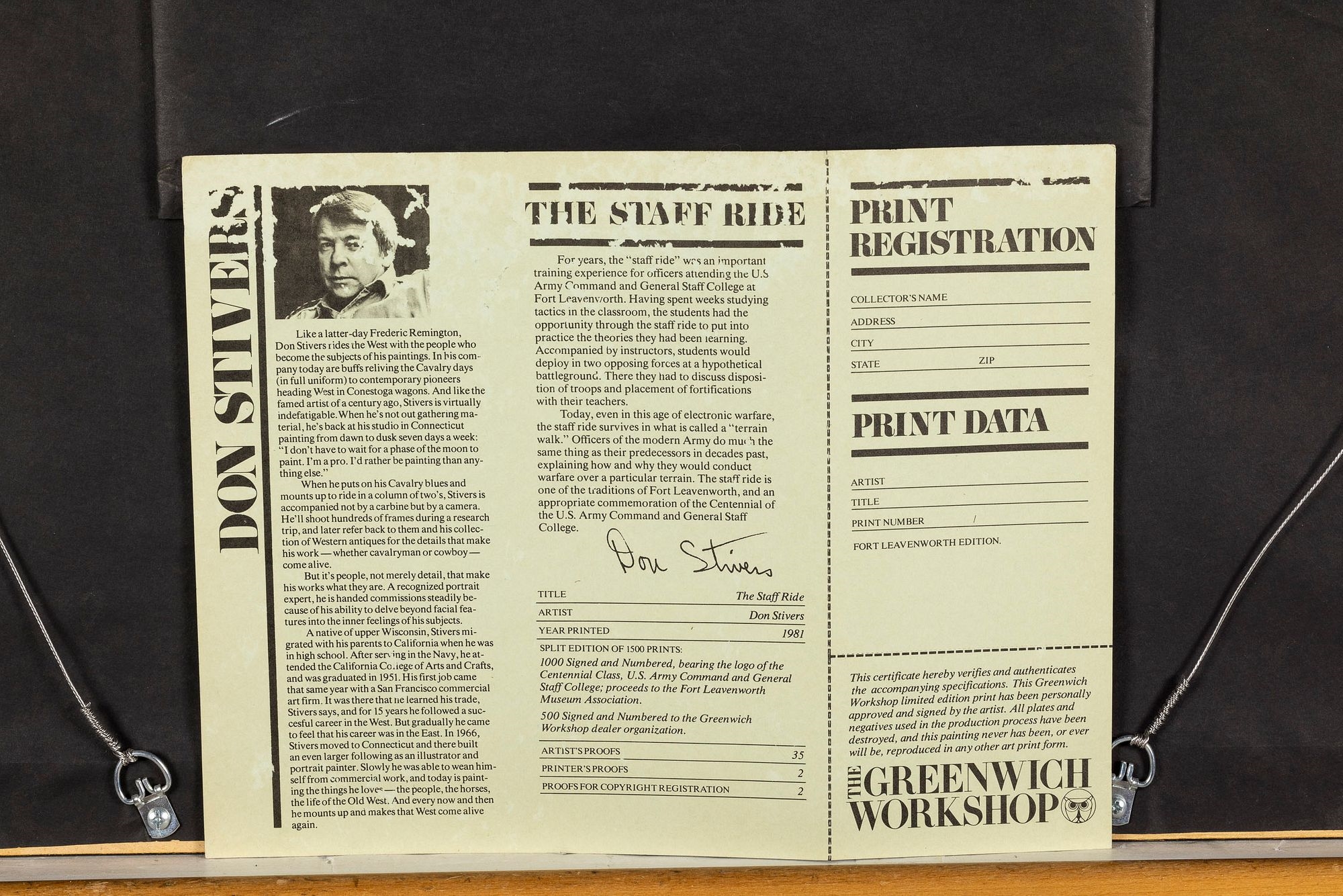 Don Stivers | Staff Ride (1981) | MutualArt