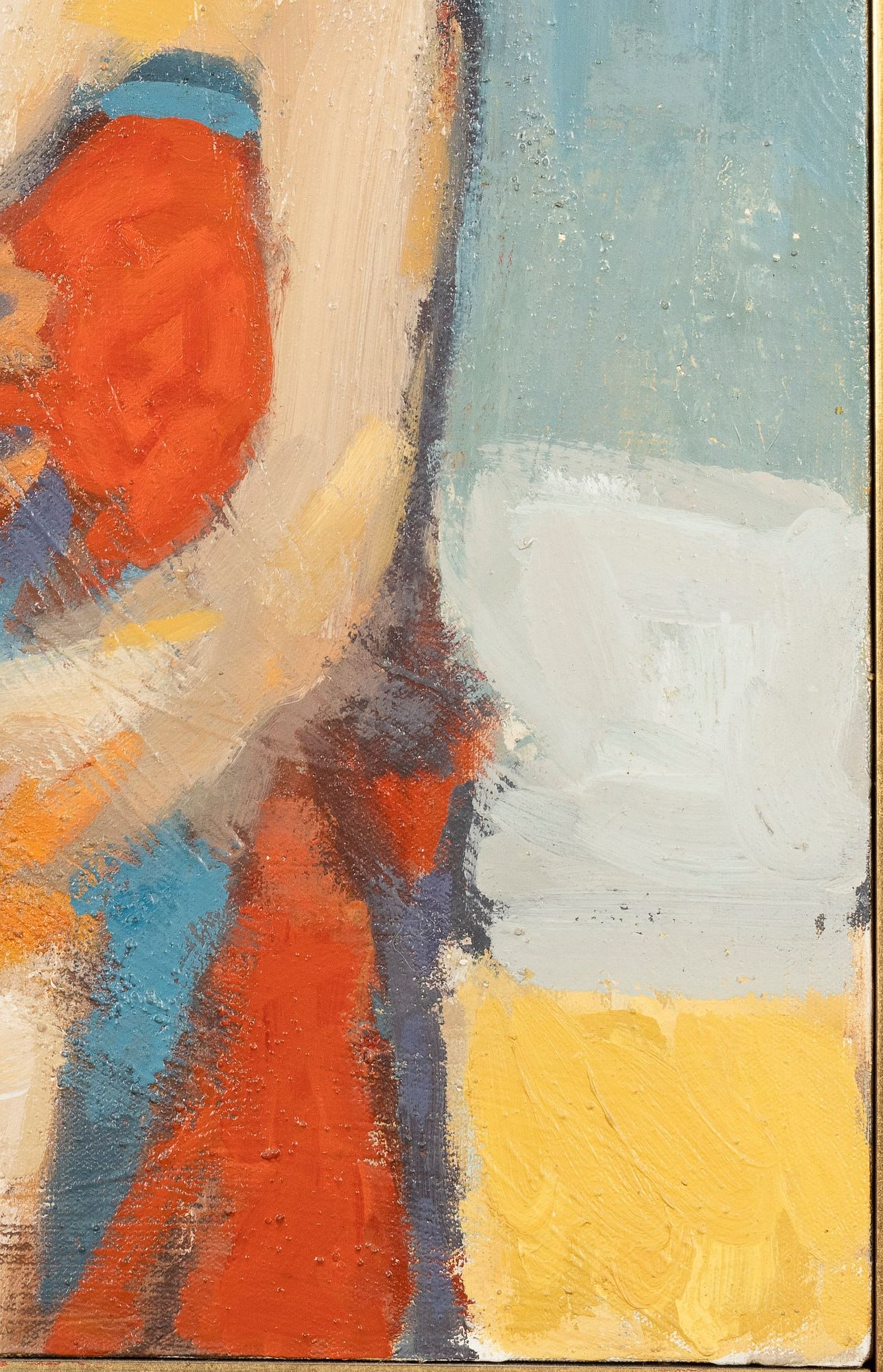 David Delong | Figure with Red and Blue Drape | MutualArt