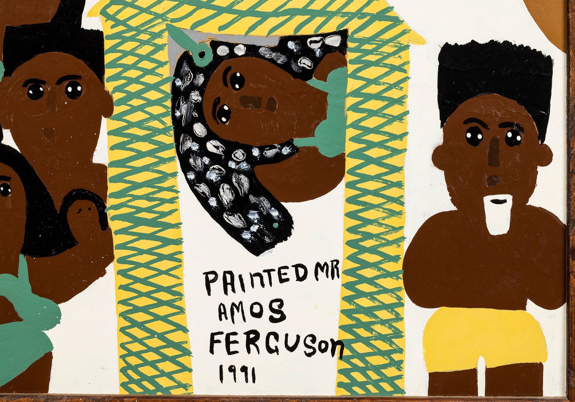 Amos Ferguson | Bahamian Scene (1991) | MutualArt