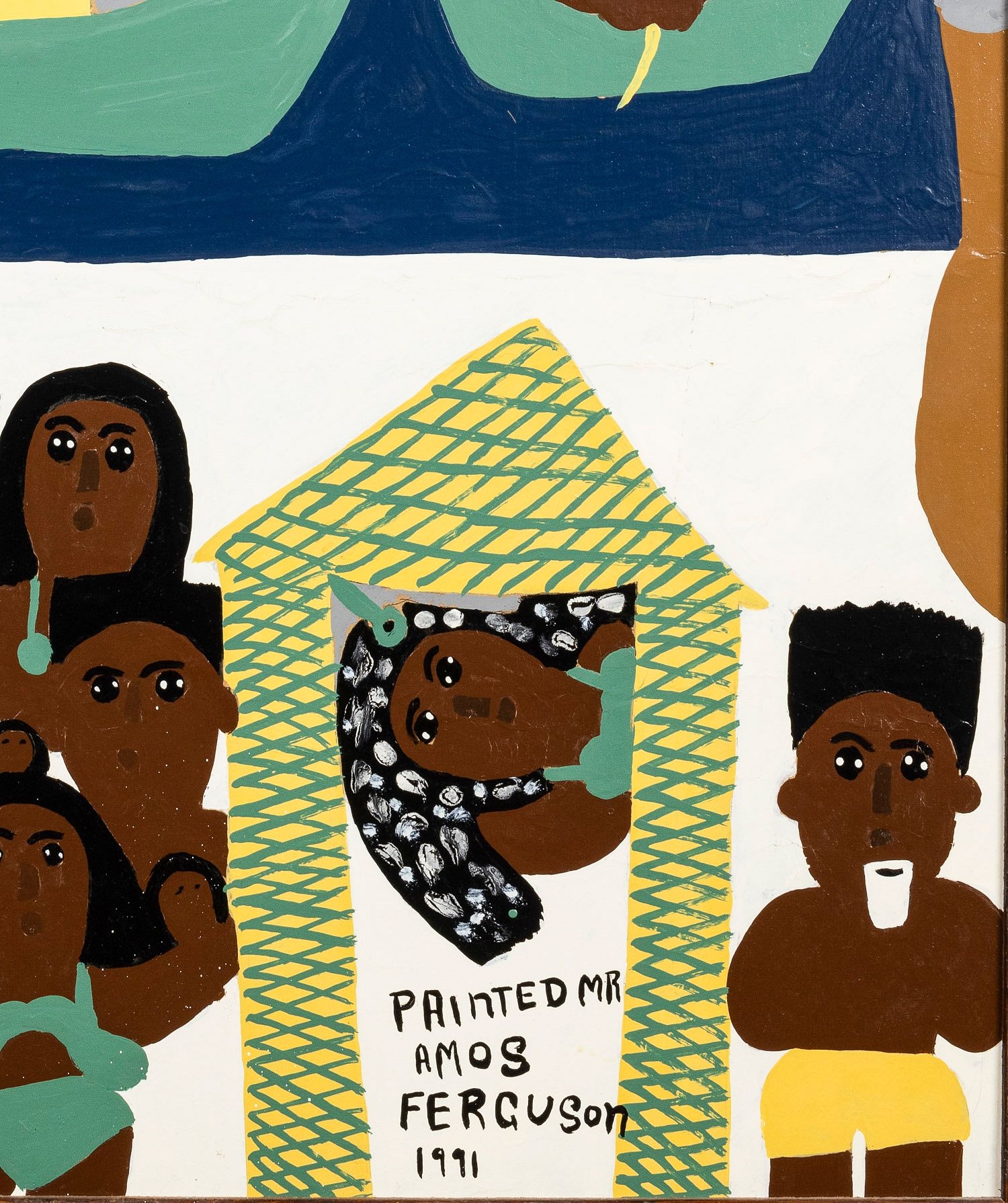 Amos Ferguson | Bahamian Scene (1991) | MutualArt