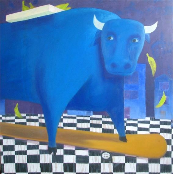 Jorge Vallejos | Toro Azul | MutualArt