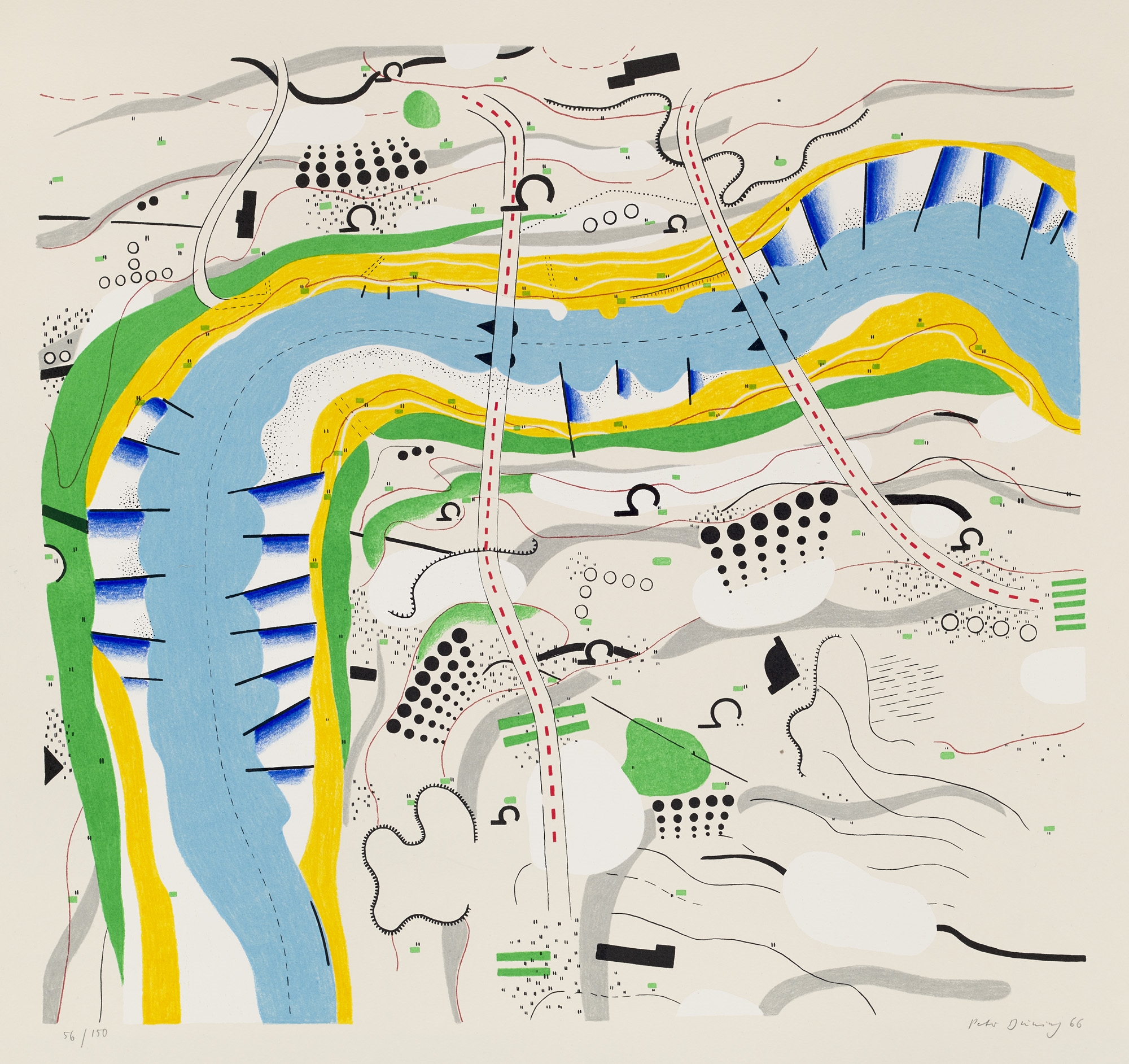 Peter Brüning | Zwei Arbeiten (1966 - 1969) | MutualArt