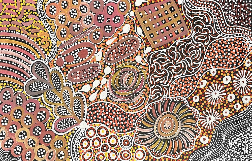 Janet Golder Kngwarreye | Bush Yam Dreaming 2023 (2023) | MutualArt