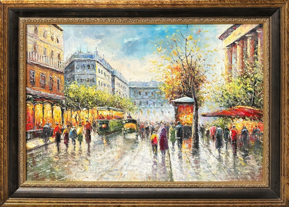 W. Burnett | Parisian Street Scene | MutualArt