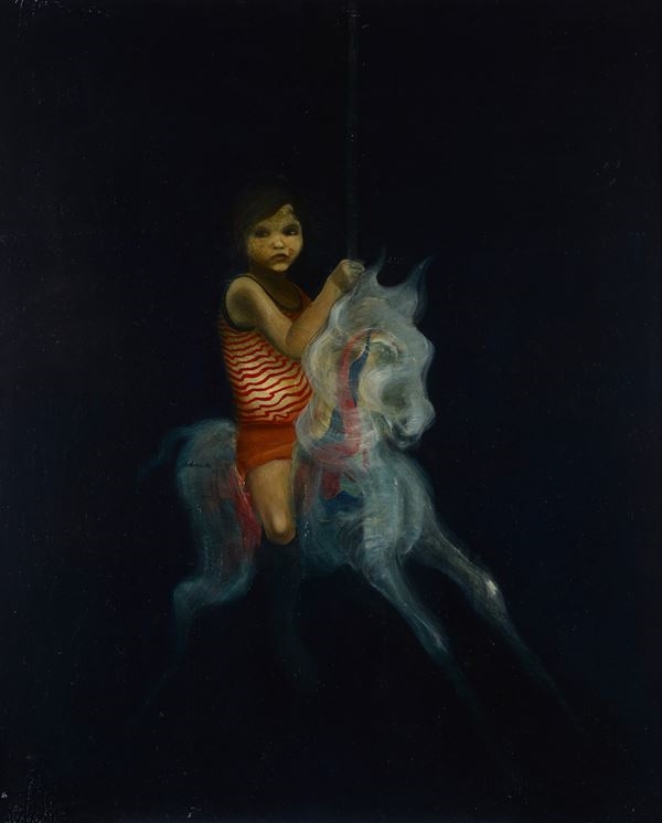 Alessandro Kokocinski | Little girl on the carousel, 1973 (1973 ...