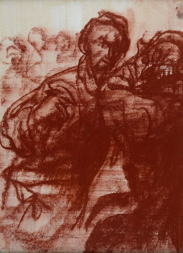 Pietro Annigoni | Drawing of a peasant woman | MutualArt