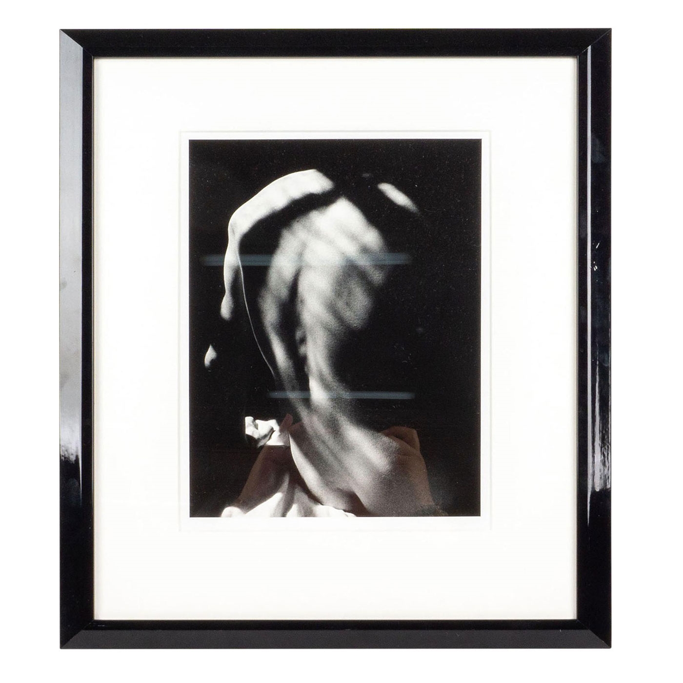 Sam Fishbein | Portrait depicting a seated nude man turned away from ...