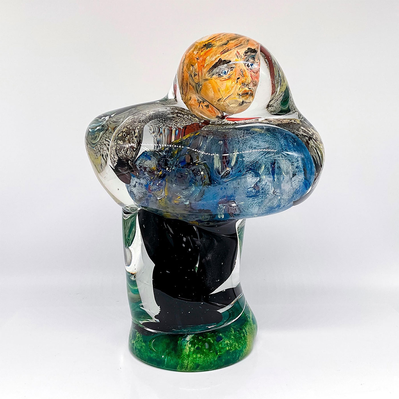 David Hopper | Contemporary layered glass design with figure inside ...