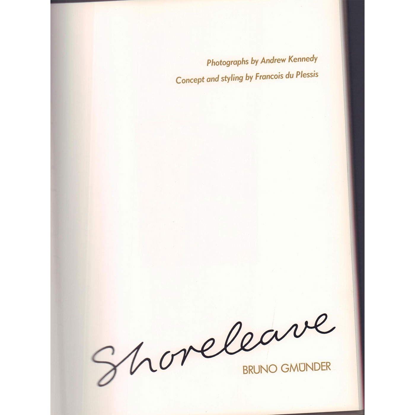 Andrew Kennedy | Hardcover Photo Book, Shoreleave | MutualArt