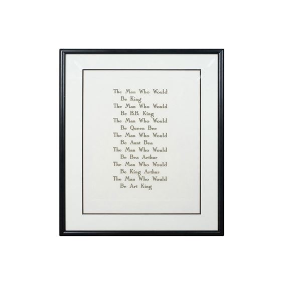 Kay Rosen | The Man (1991) | MutualArt