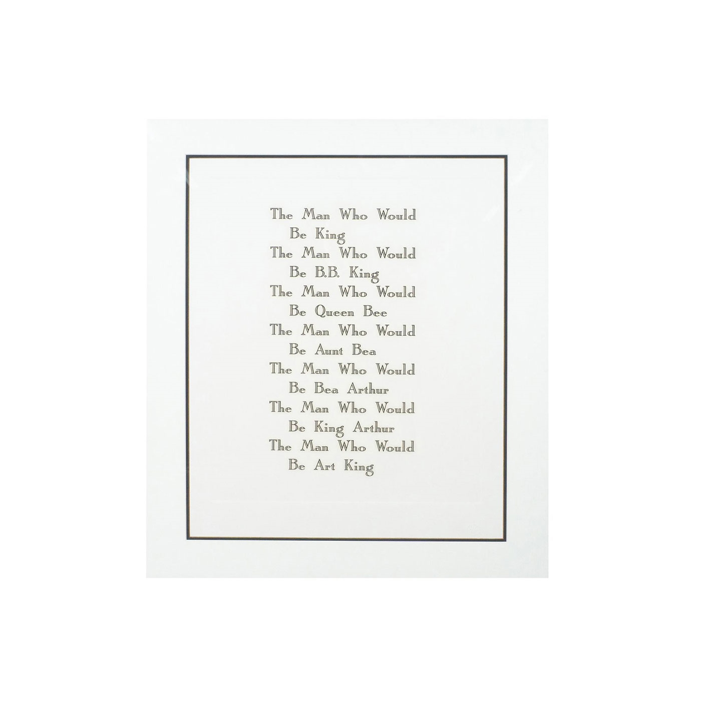 Kay Rosen | The Man (1991) | MutualArt