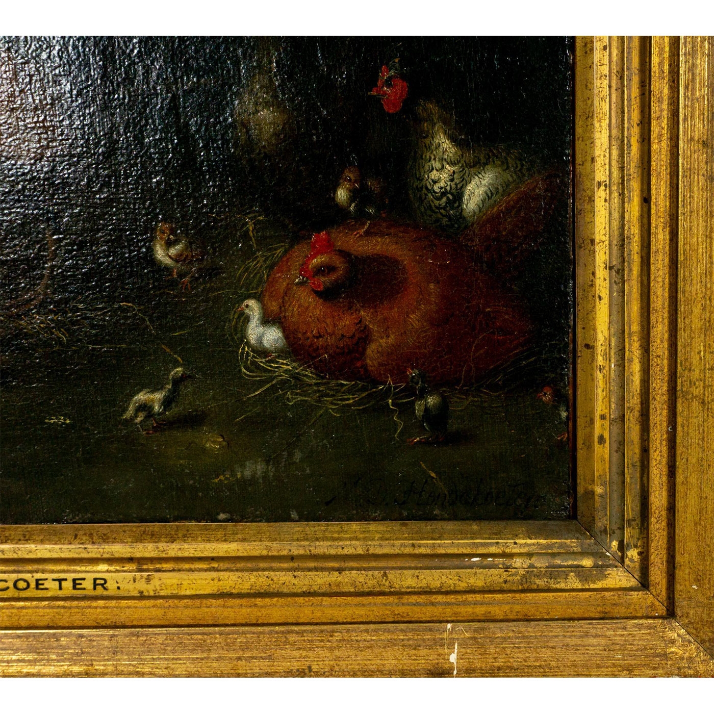 Melchior D'Hondecoeter | Landscape with hens and chicks. | MutualArt