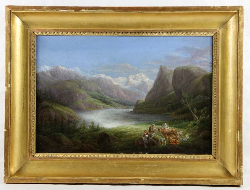 Friedrich Otto Georgi | Gebirgssee in den Alpen (1839) | MutualArt