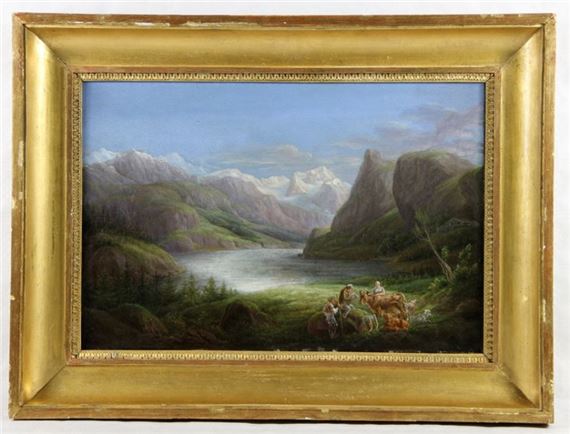 Friedrich Otto Georgi | Gebirgssee in den Alpen (1839) | MutualArt