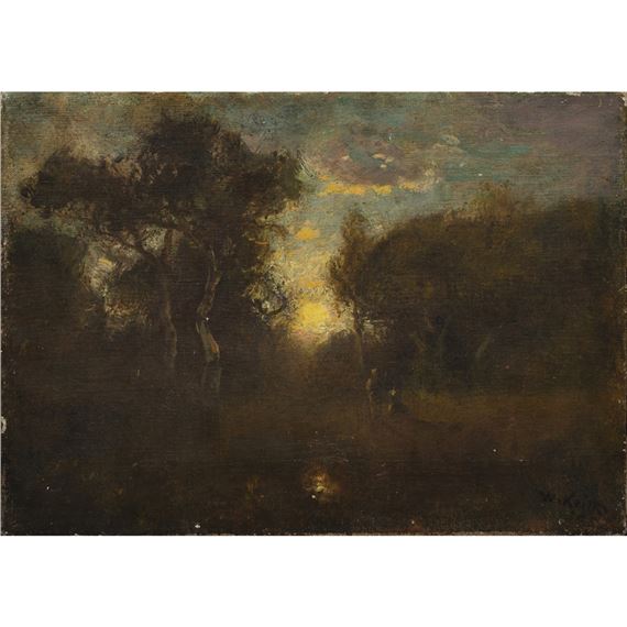 William Keith | A Clearing at Sunset | MutualArt