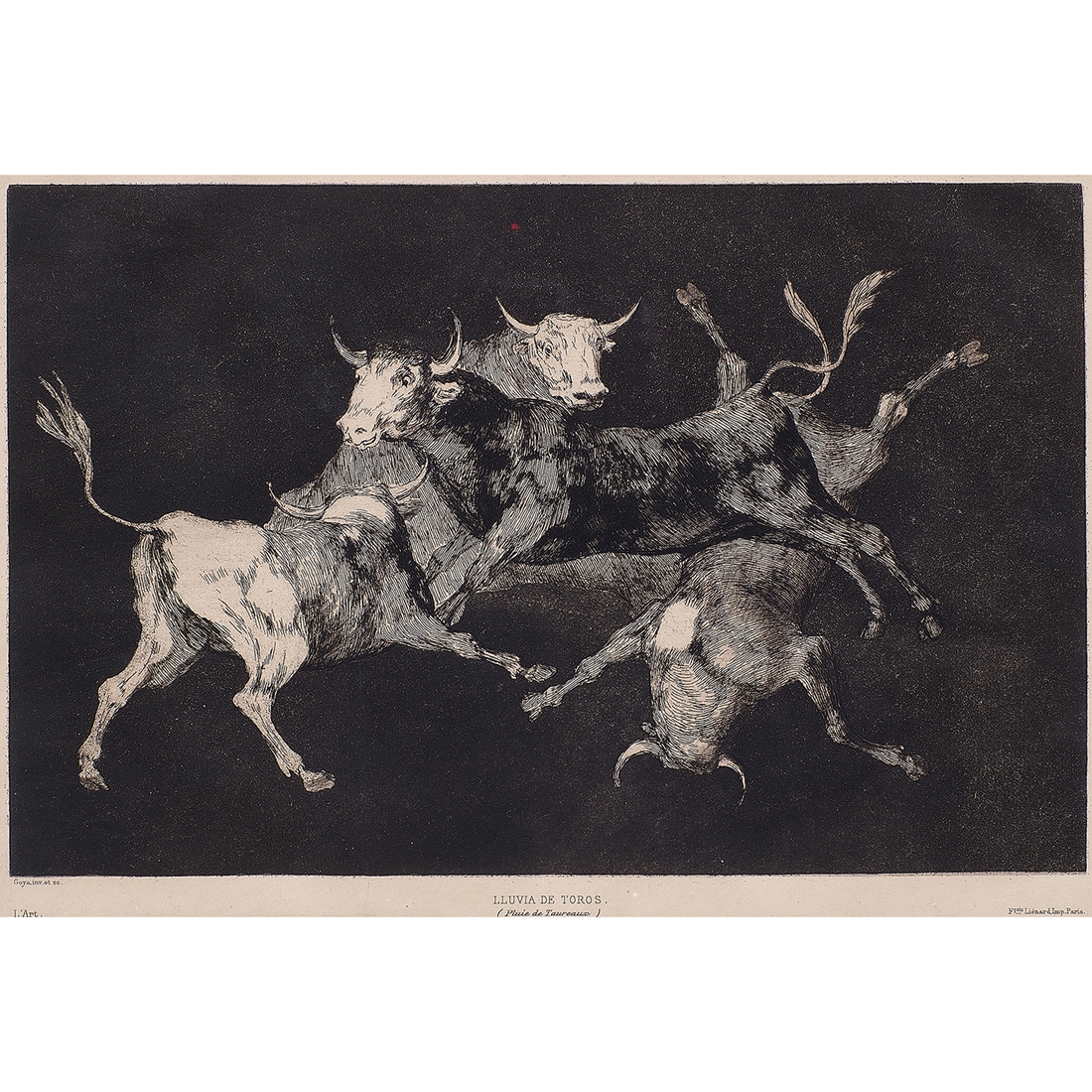 Francisco José de Goya y Lucientes | Lluvia de Toros from Los ...