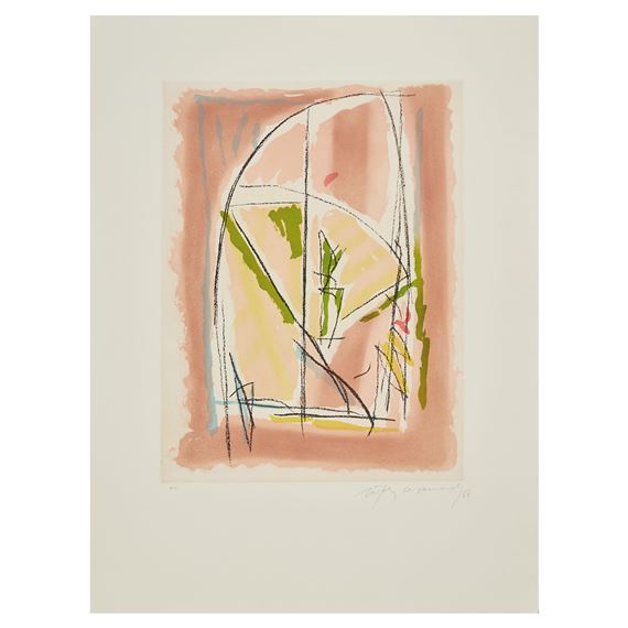 Albert Ráfols-Casamada | Composición en rosa. (1988) | MutualArt
