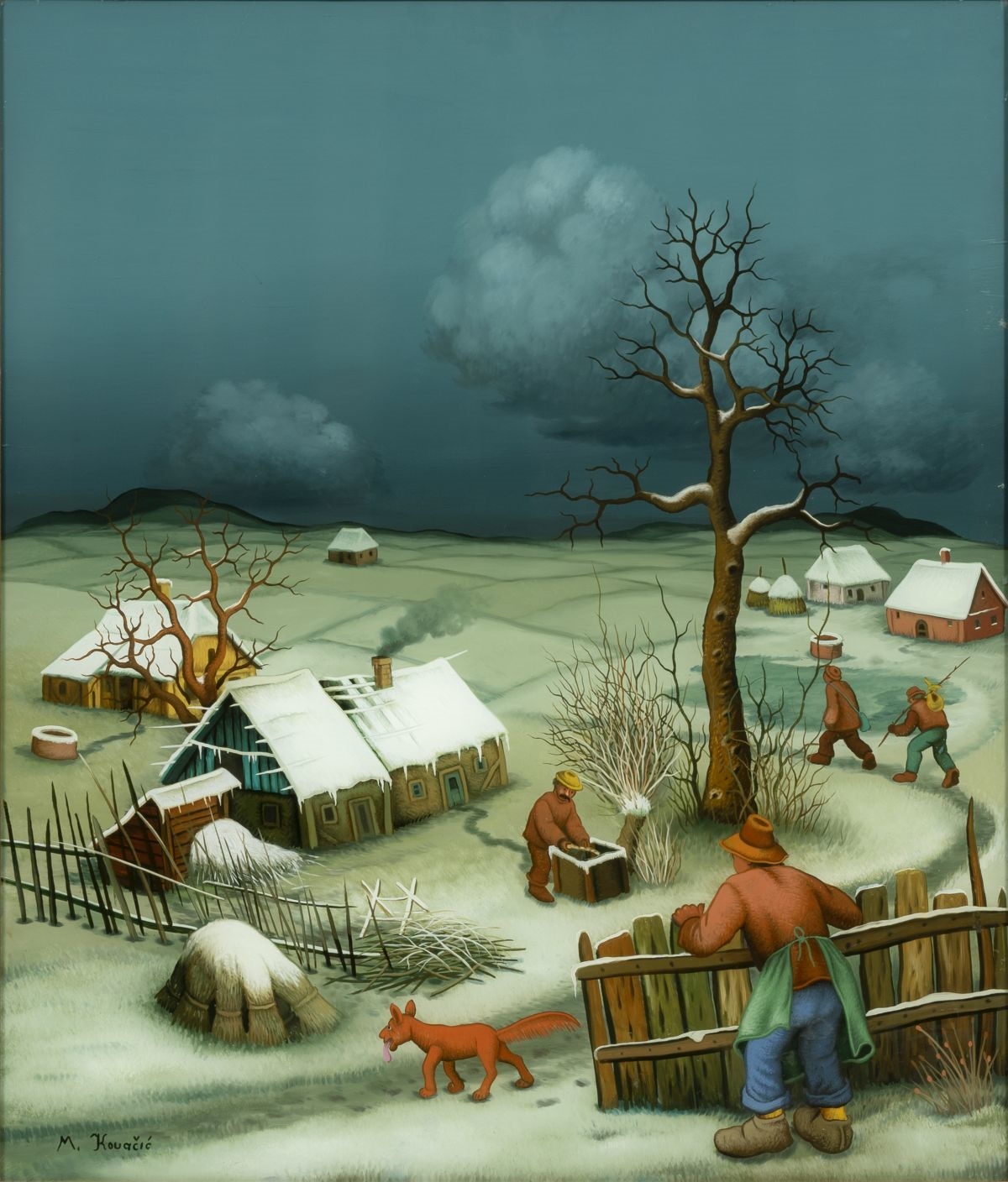 Mijo Kovacic | Winter in the Village (1954) | MutualArt