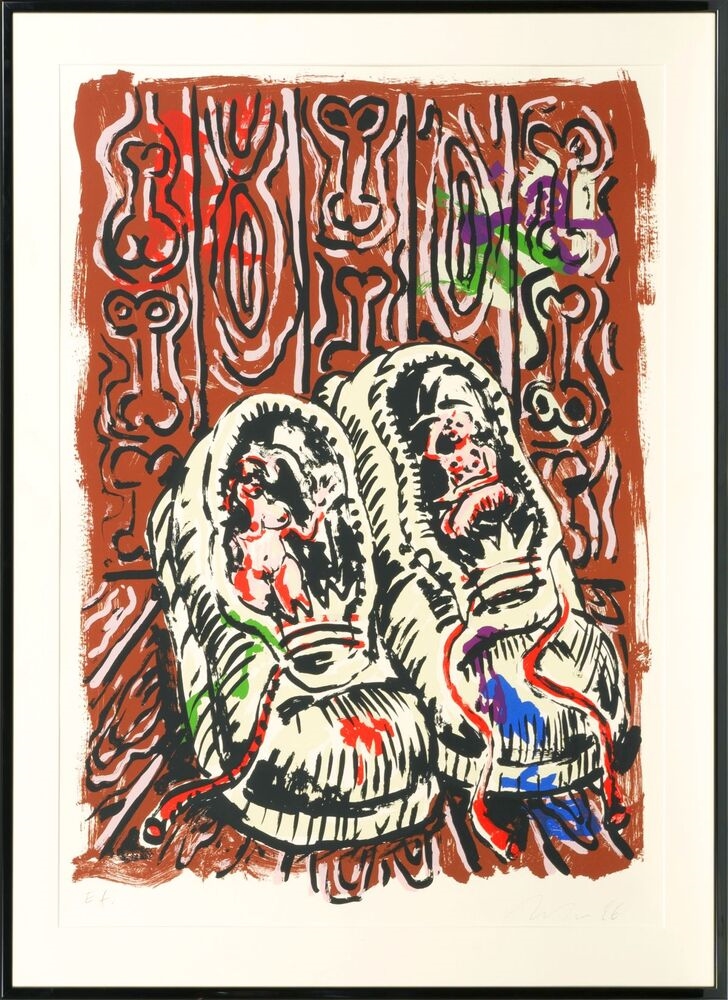 Jörg Immendorff | Painter's Shoes (1996) | MutualArt