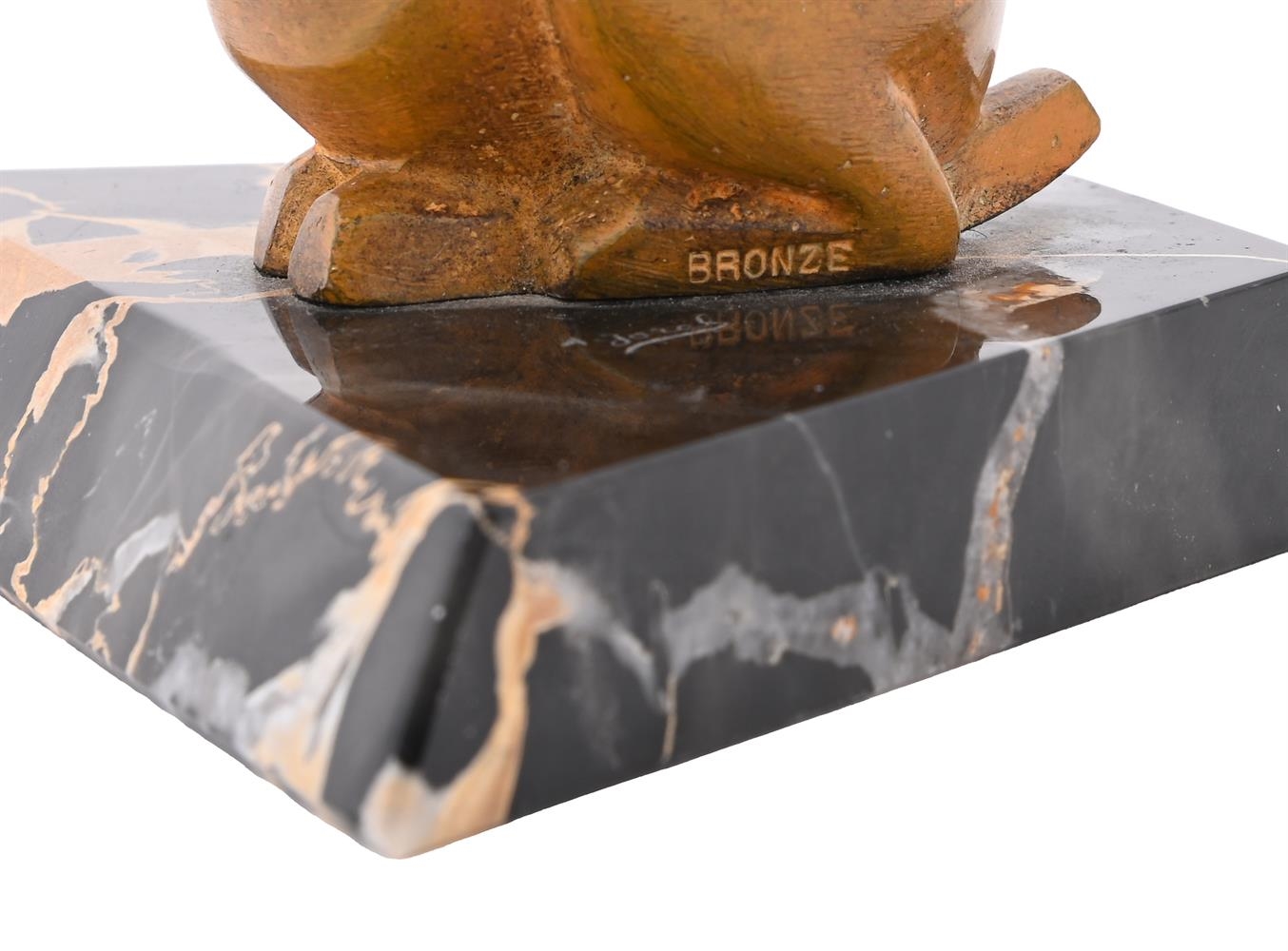 Alfred Jorel | A BRONZE MODEL OF A SEATED RABBIT (Early 20th Century ...