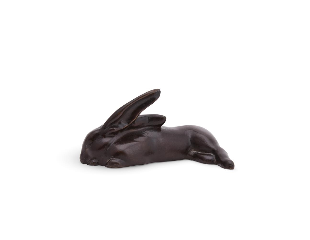 Peter Hayward | A BRONZE MODEL OF A SLEEPING RABBIT (20th Century ...