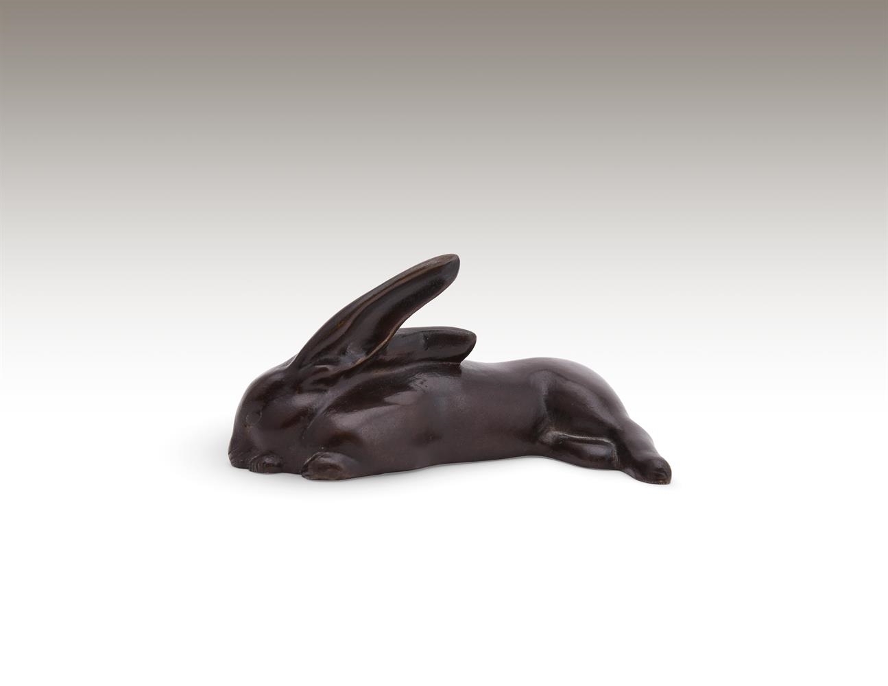 Peter Hayward | A BRONZE MODEL OF A SLEEPING RABBIT (20th Century ...