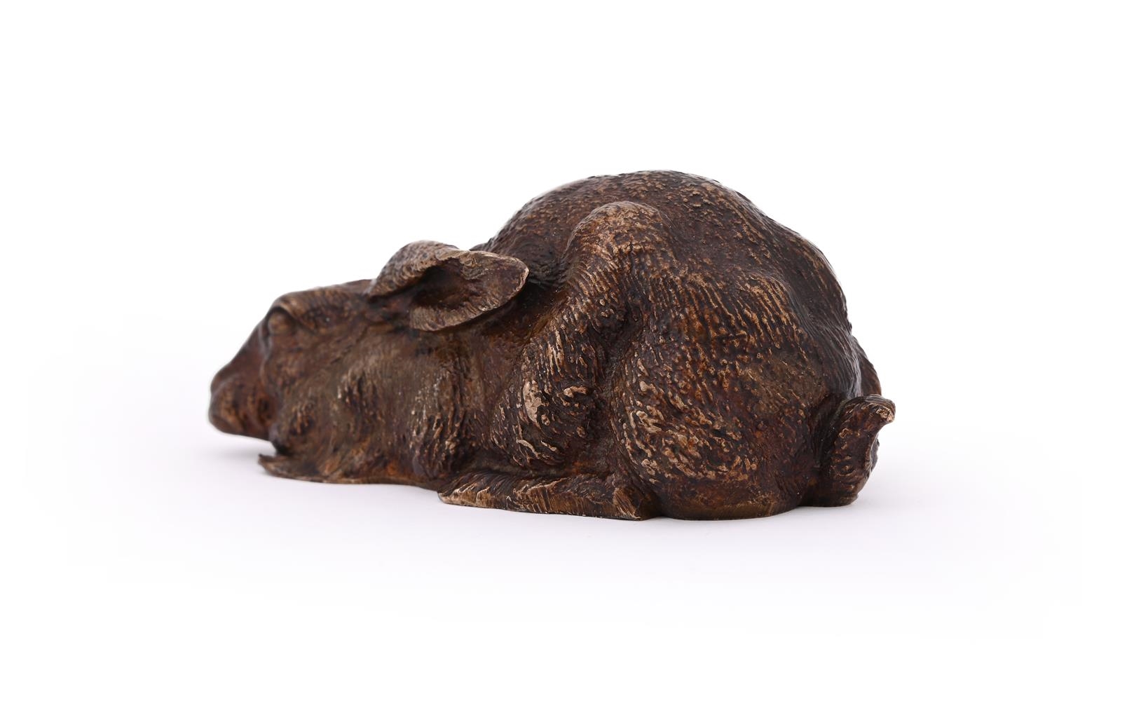 Ferdinand Pautrot | A BRONZE MODEL OF A RABBIT LYING DOWN (Early 20th ...